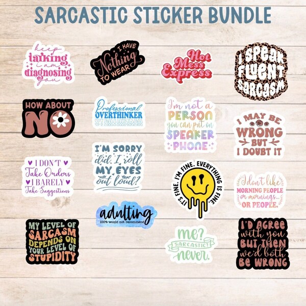 Sassy Stickers - Etsy