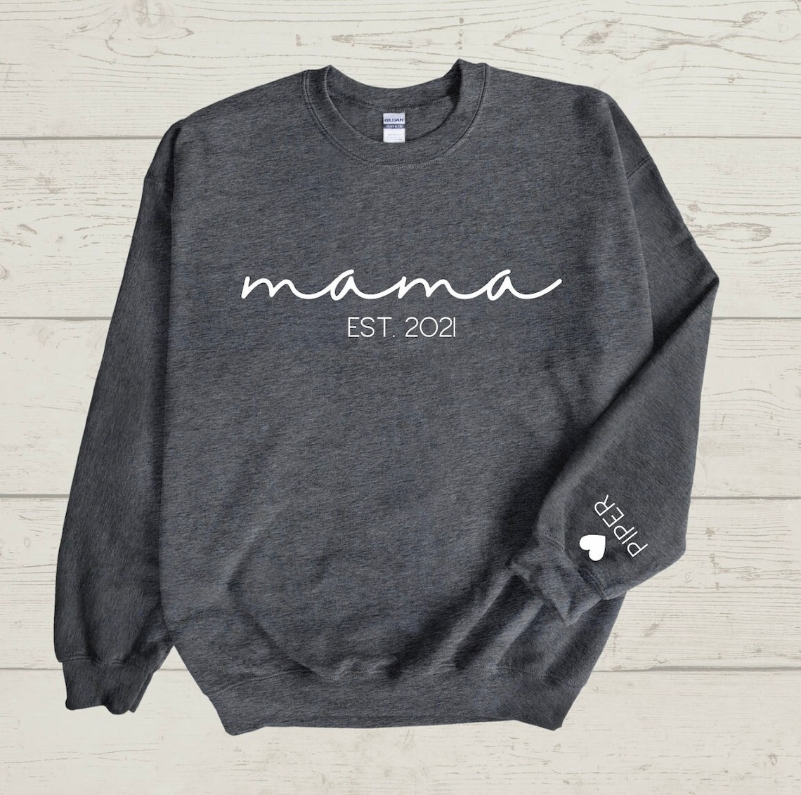 Custom Mama Sweatshirt With Kids Names, Mama Cursive Crewneck, Mama ...