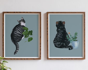 Cute Cat Painting Fantasy Warrior Cats Art Print - Etsy