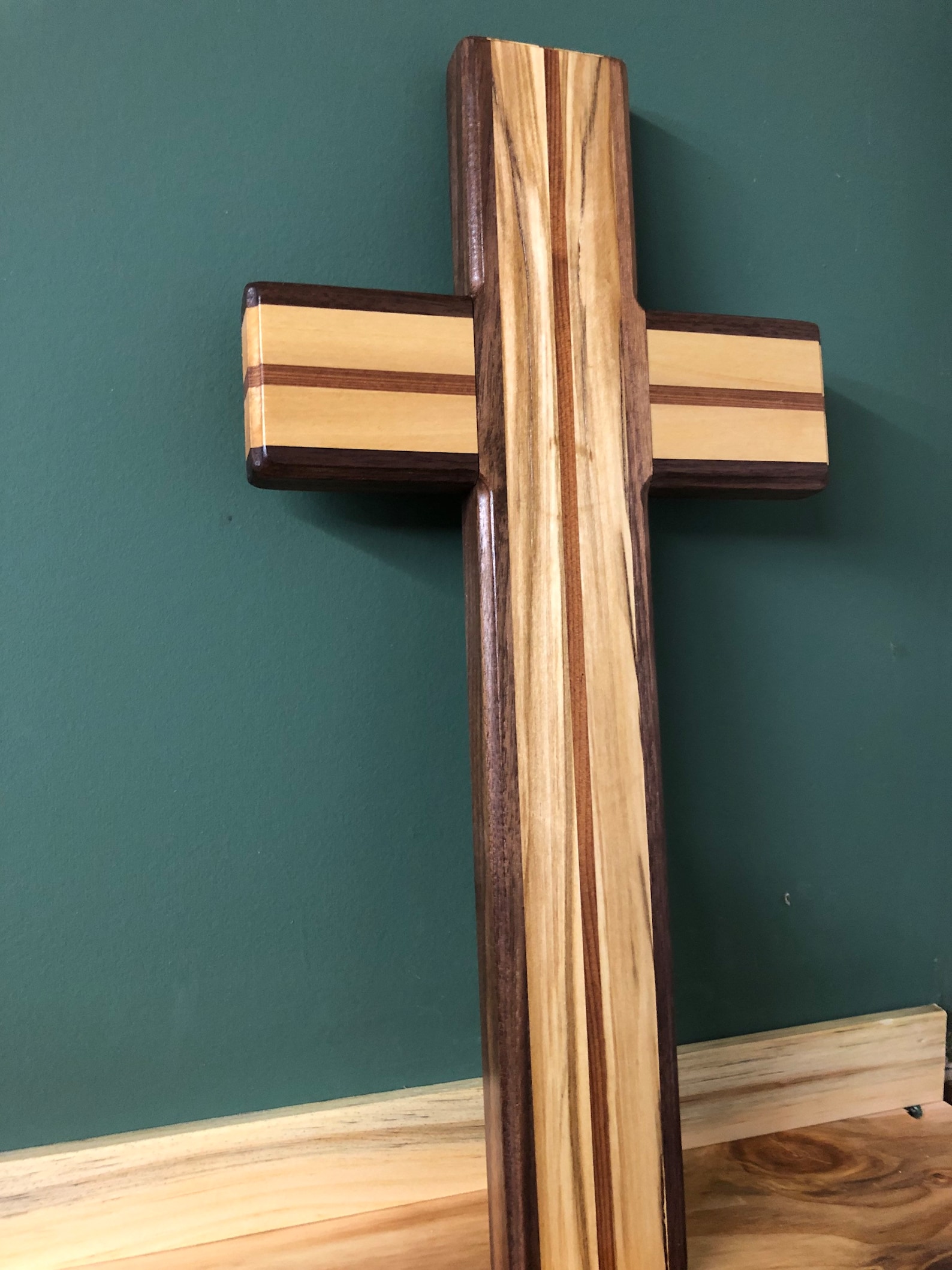 Wooden Cross in Butcher Block Style - Etsy
