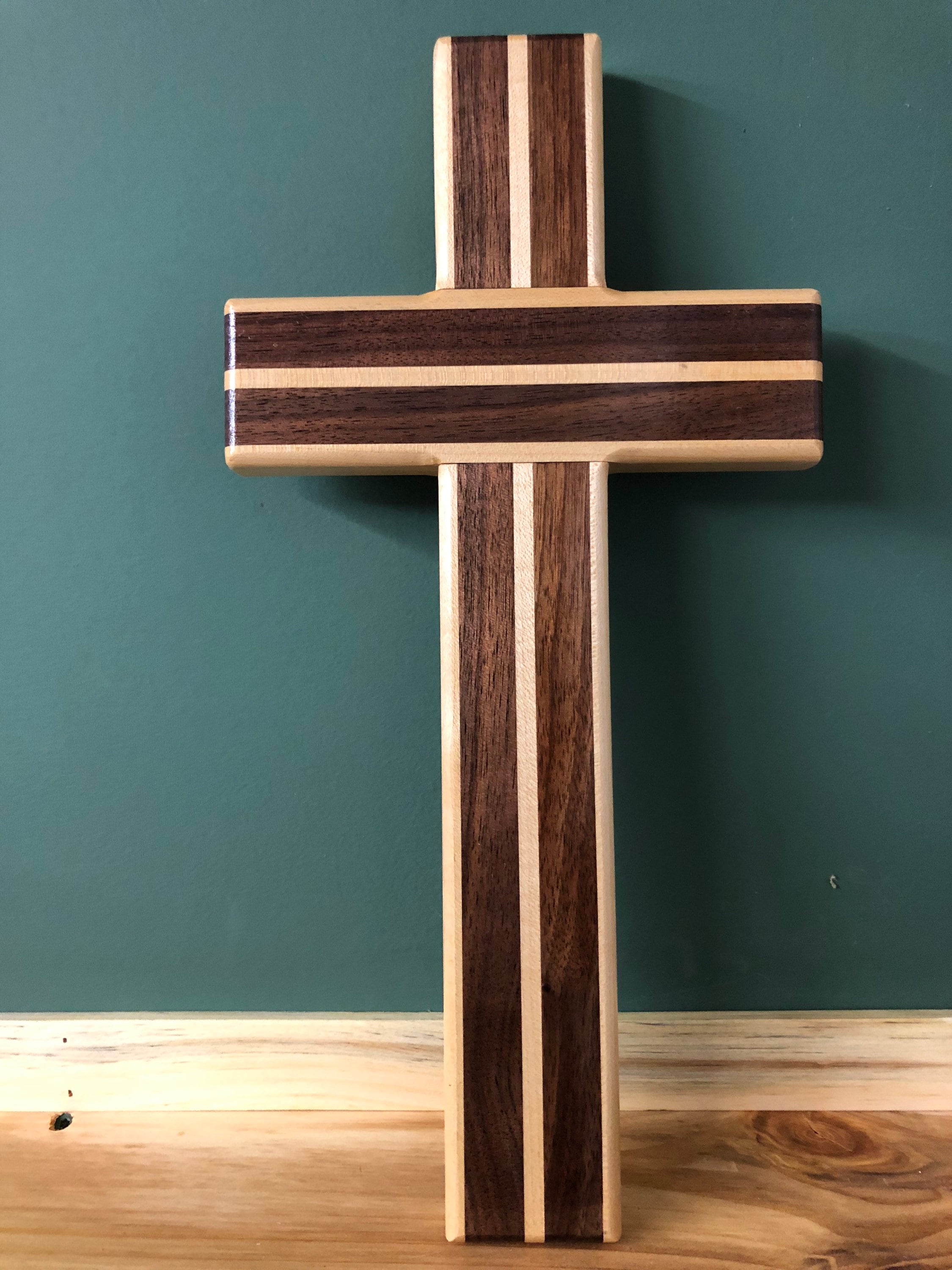 Wooden Cross in Butcher Block Style - Etsy