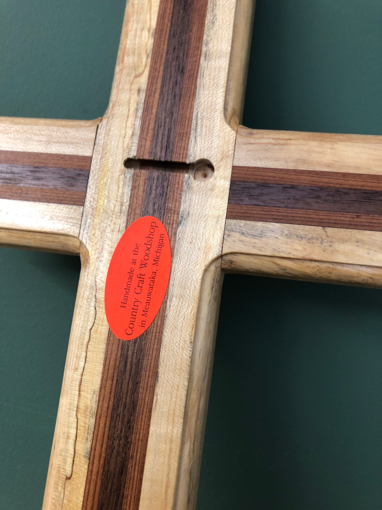 Wooden Cross in Butcher Block Style - Etsy