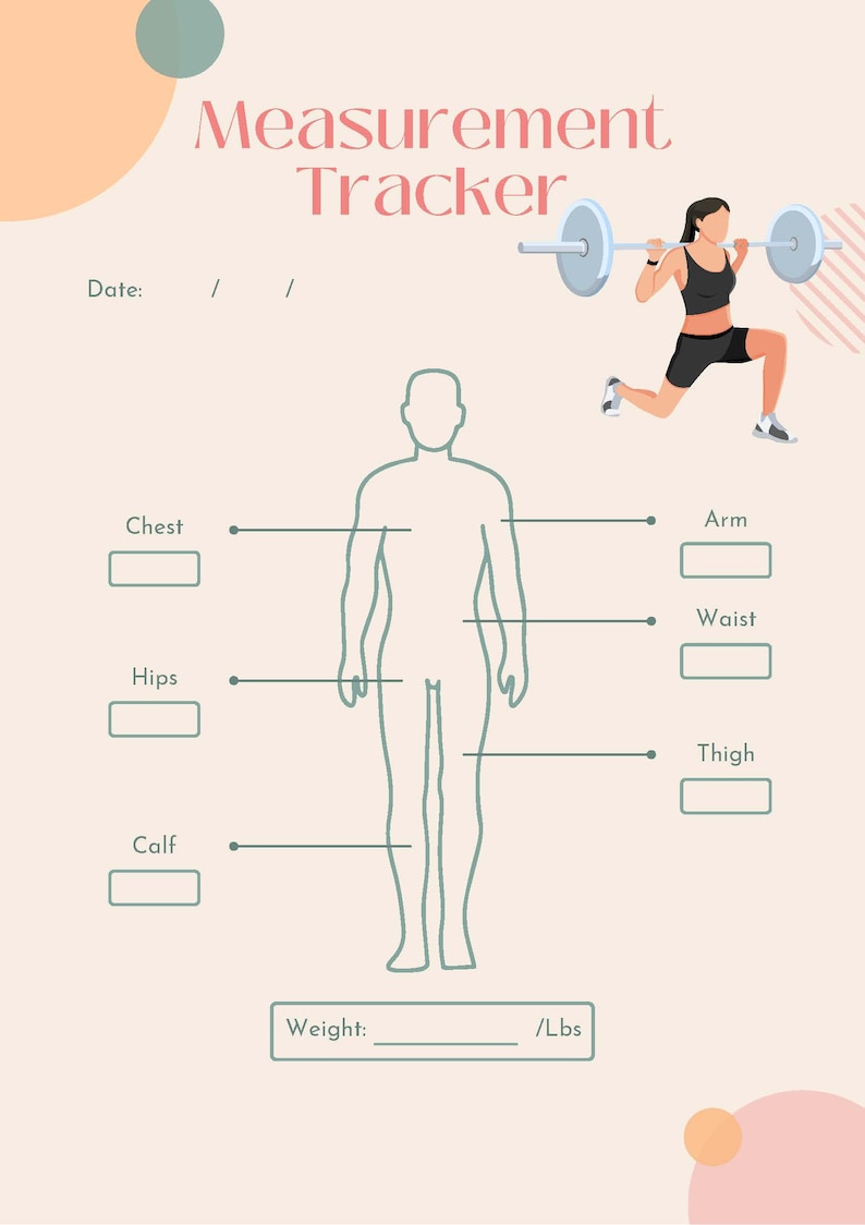 Fitness Measurement and Tracker - Etsy