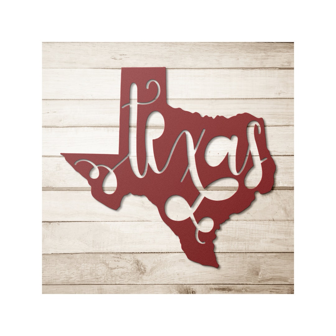 Texas Metal Wall Art - Etsy