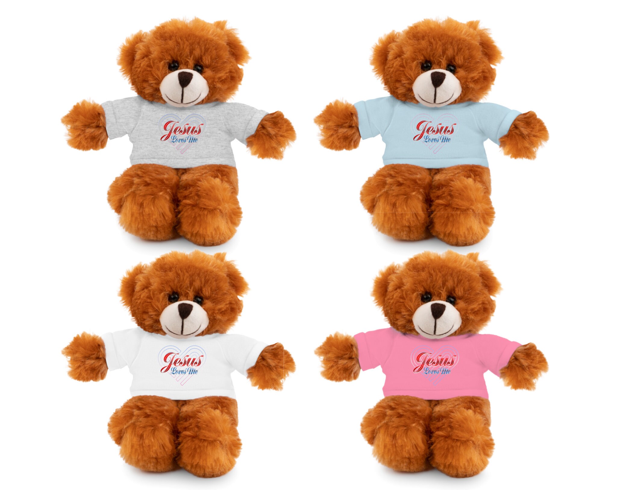 Jesus Loves Me Stuffed Animals, Christian Gift, Christian Stuffed ...