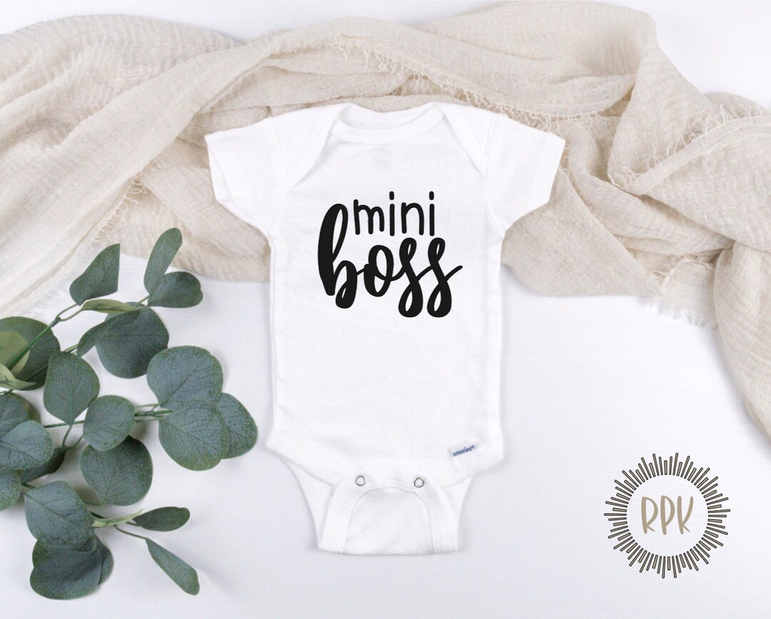 Mini Boss Baby Onesie, Gerber Baby Onesie, Newborn Baby Onesie, Cute ...