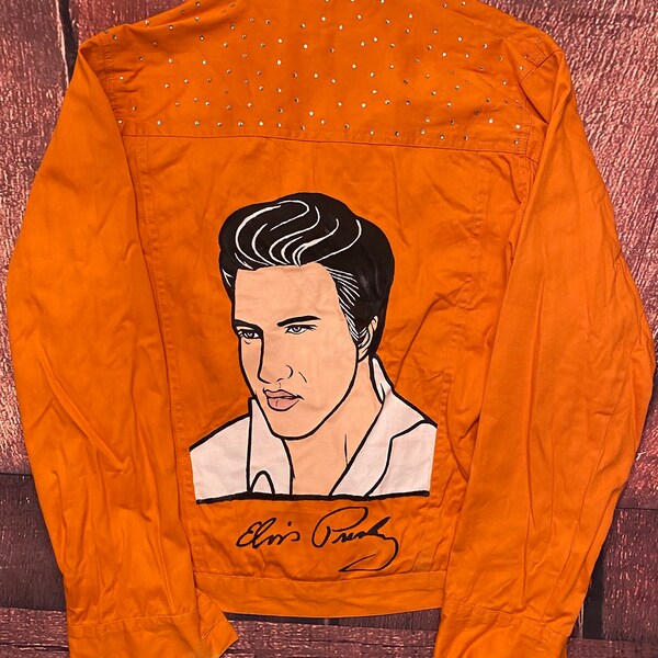Elvis Presley Rhinestone Shirt - Etsy