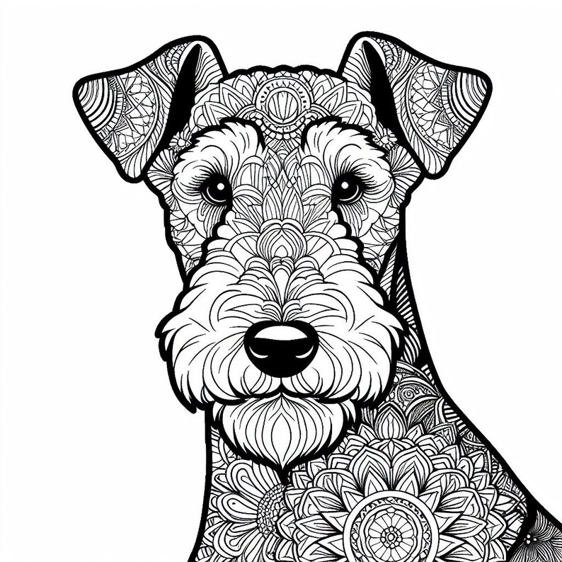 Mandala Paws, Intricate Dog Mandala Coloring Pages, Unleash Your ...