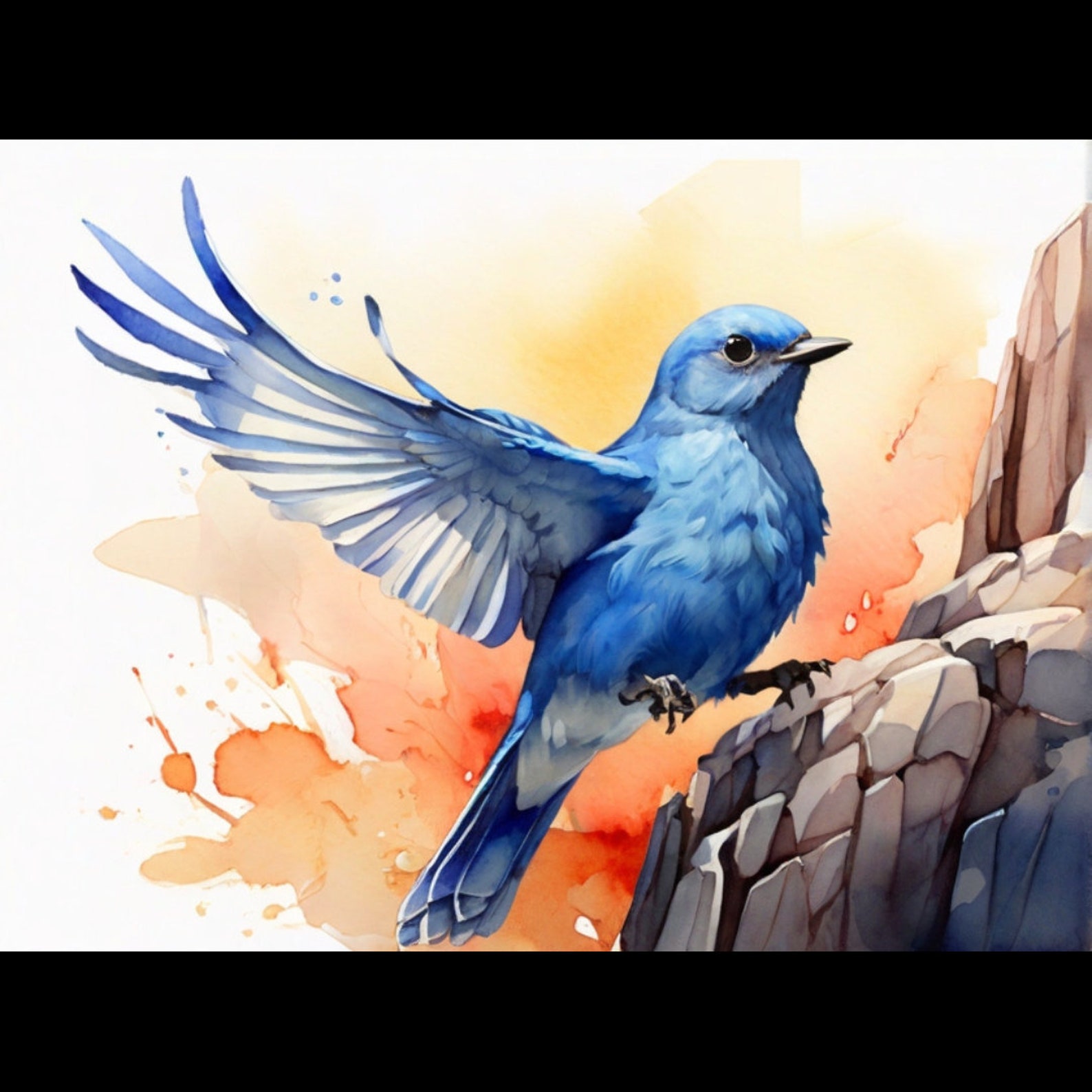 8 Blue Bird Set Clipart, Coloured Blue Bird Clipart, Printable ...