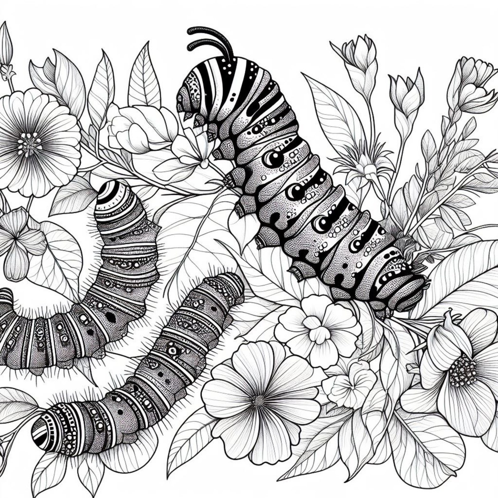 Mandalas of Nature: Bugs and Flowers Coloring Book - Etsy