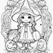 Cute Witch Coloring Pages a Whimsical Journey Into Magical Realism - Etsy