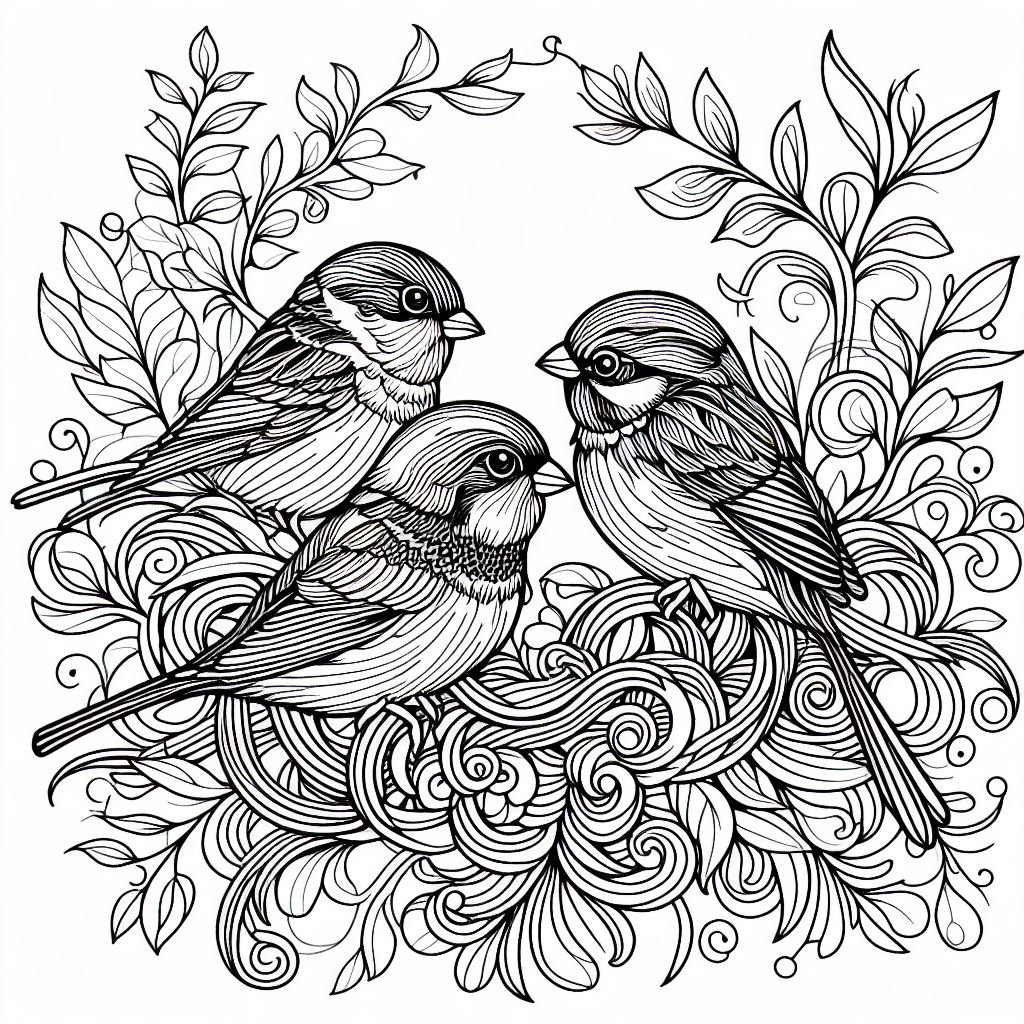Delightful Small Bird Coloring Pages, Explore Nature's Miniature ...