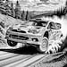 Rally Car Racing Adventure Coloring Page - Etsy