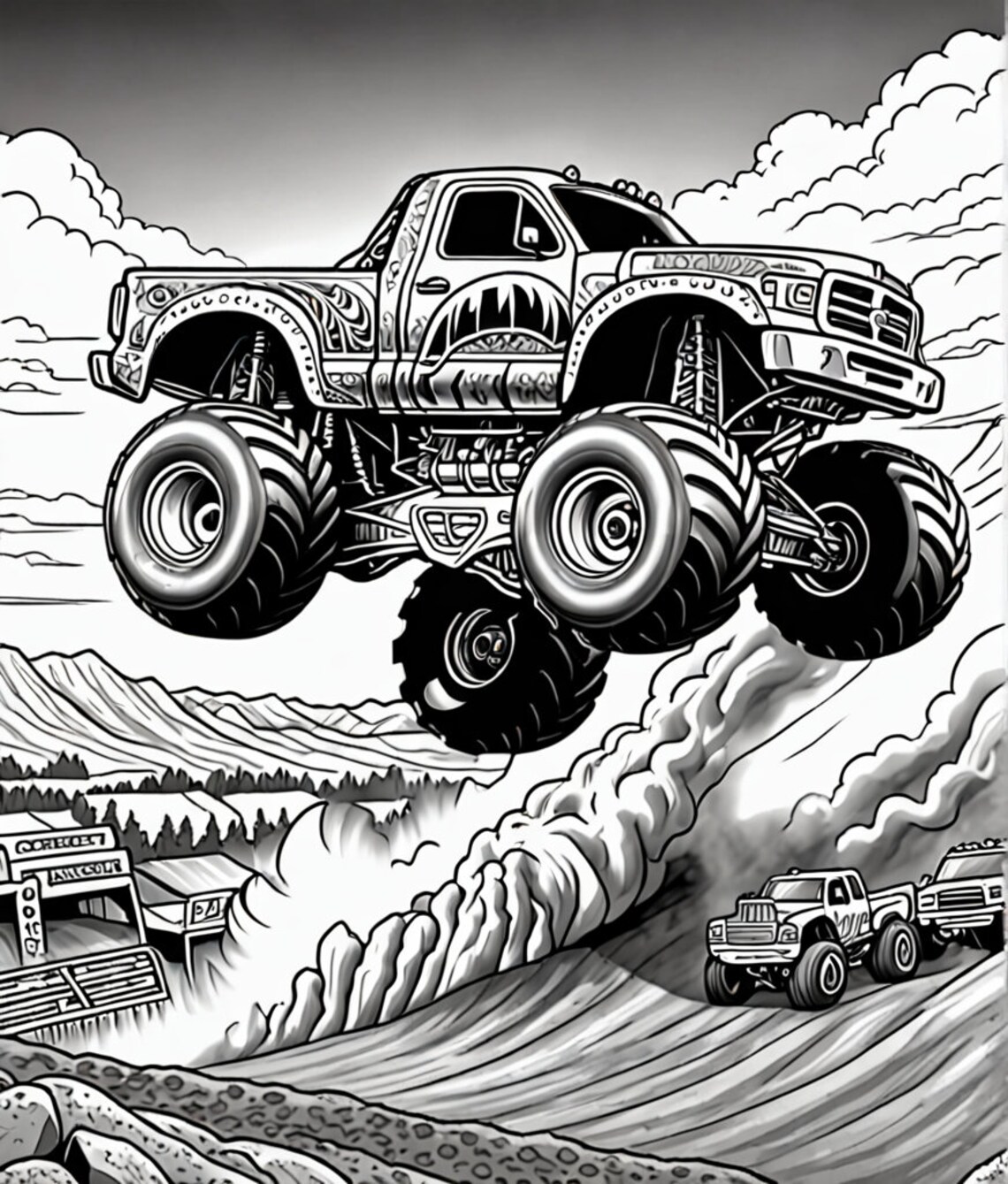High-octane Monster Truck - Etsy