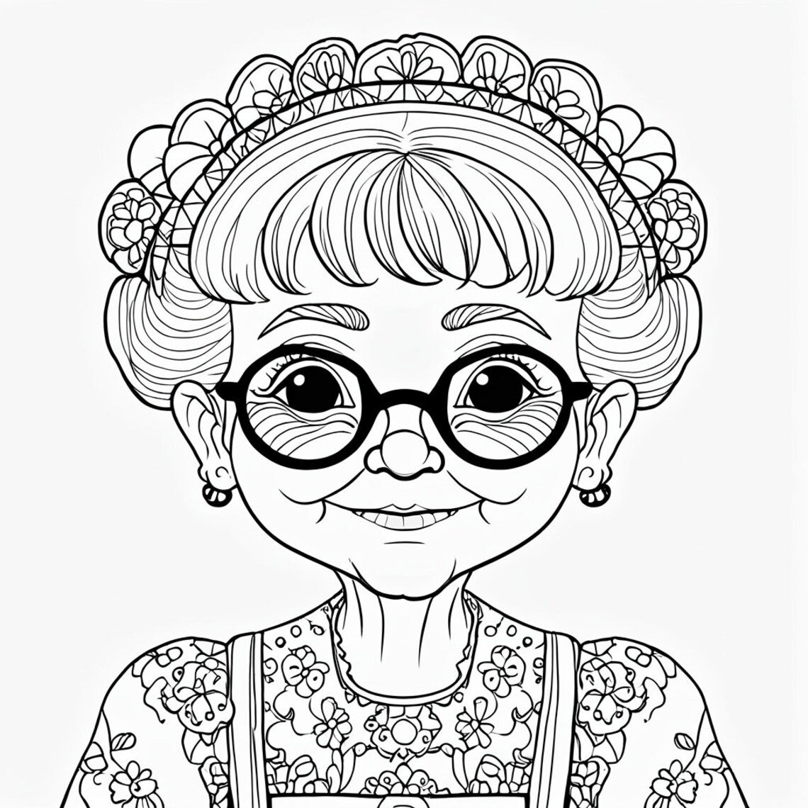 Grandparents' Love, a Coloring Journey, Cherished Moments With Granny ...