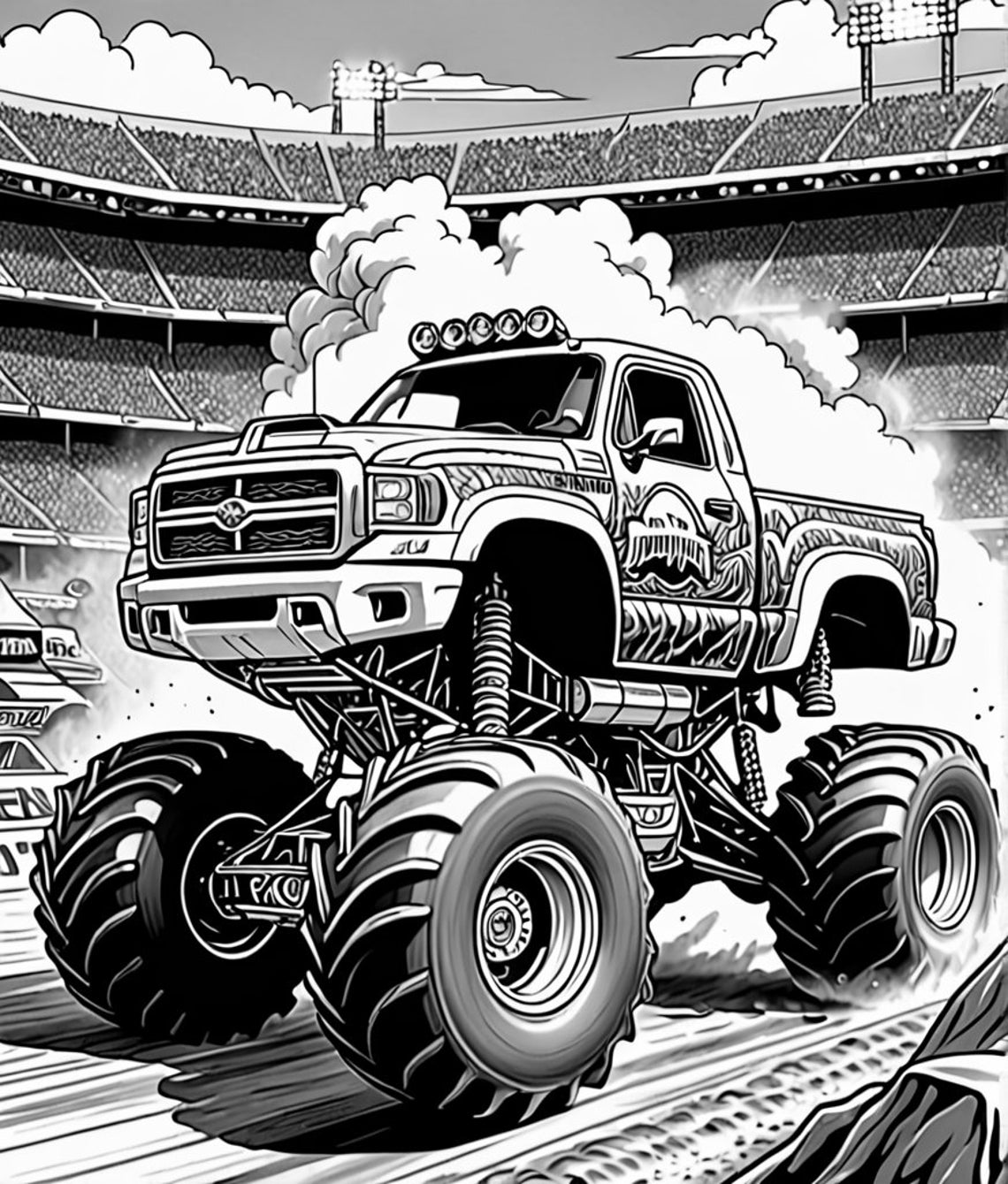 High-octane Monster Truck - Etsy