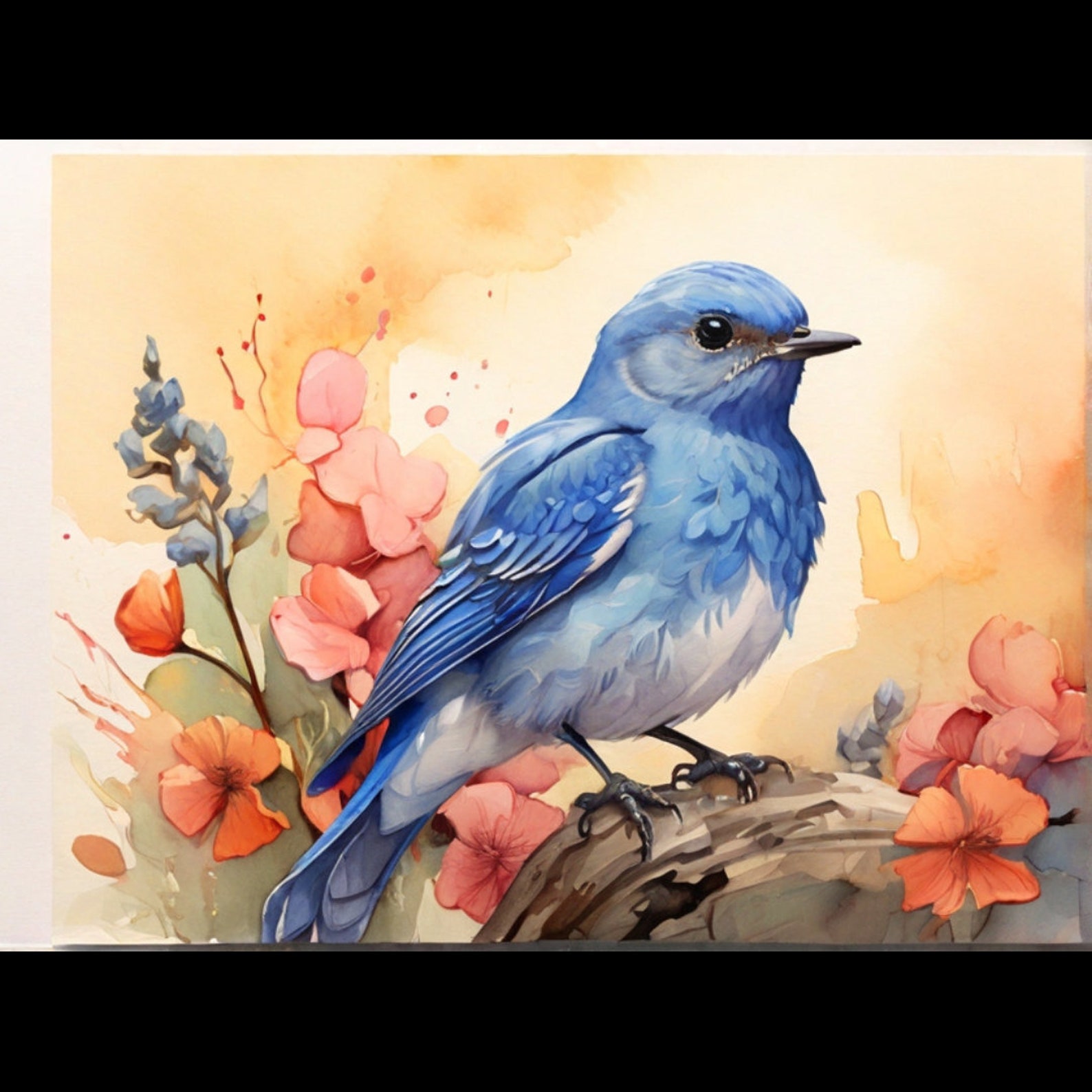 8 Blue Bird Set Clipart, Coloured Blue Bird Clipart, Printable ...