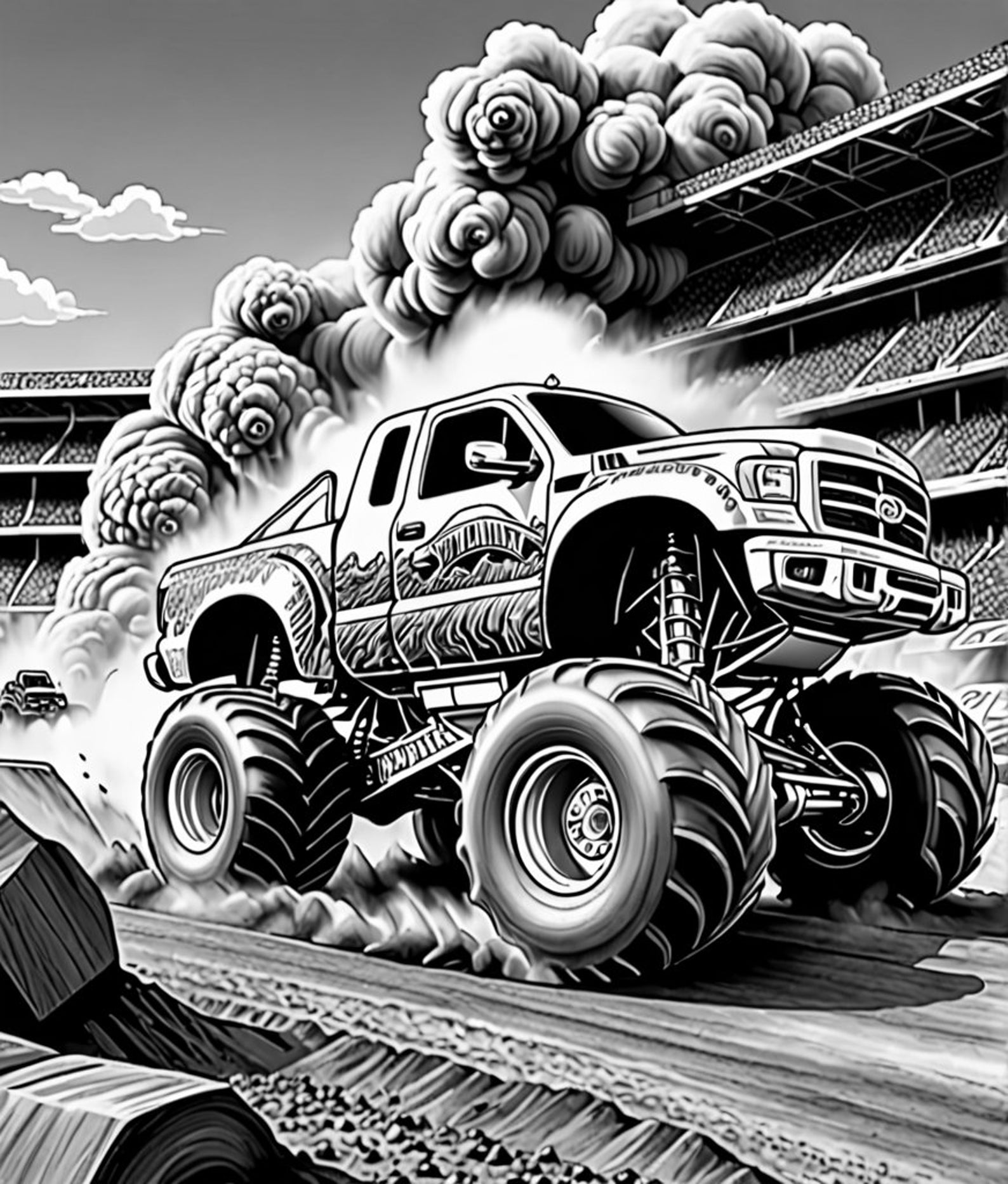 High-octane Monster Truck - Etsy