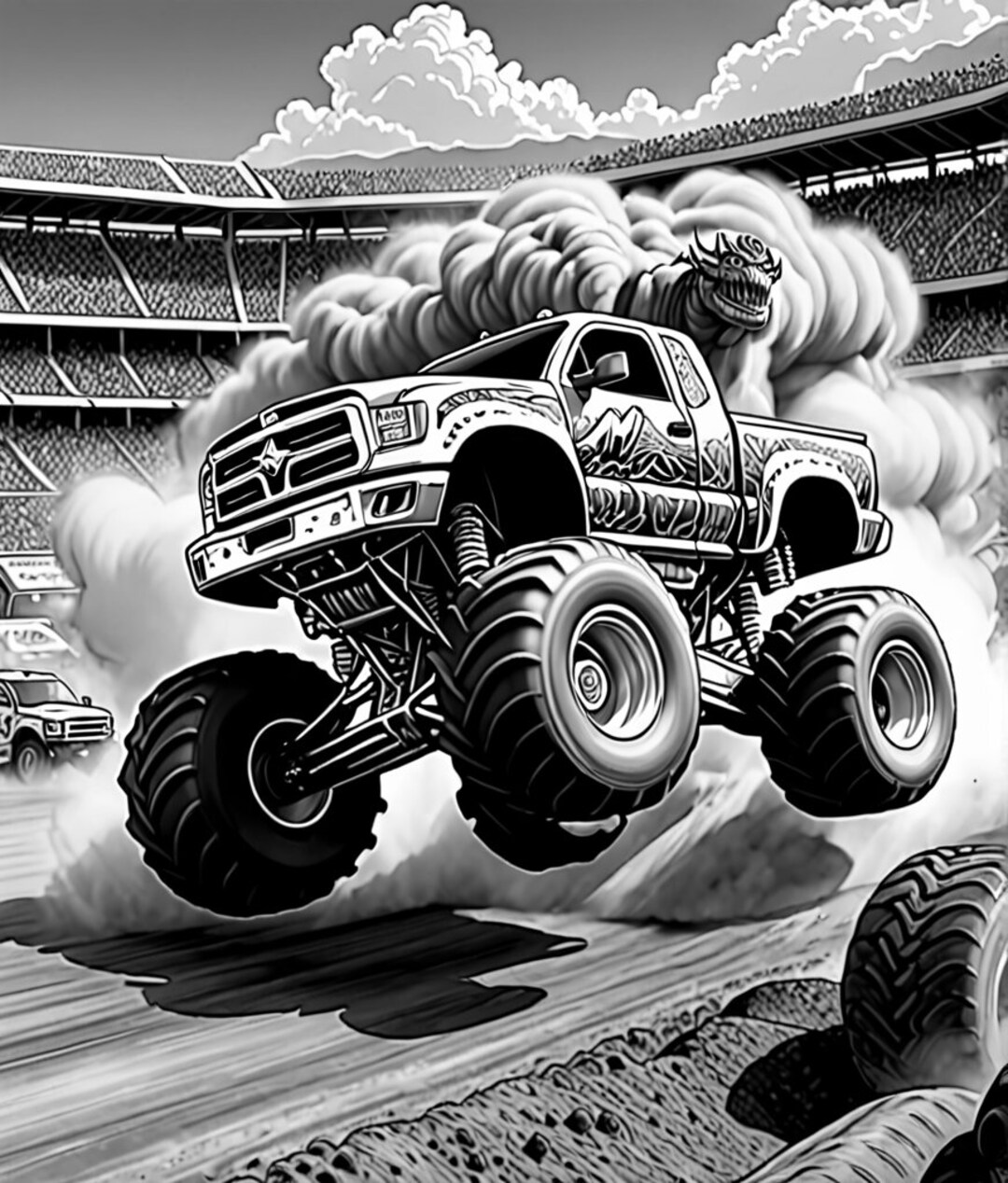 High-octane Monster Truck - Etsy