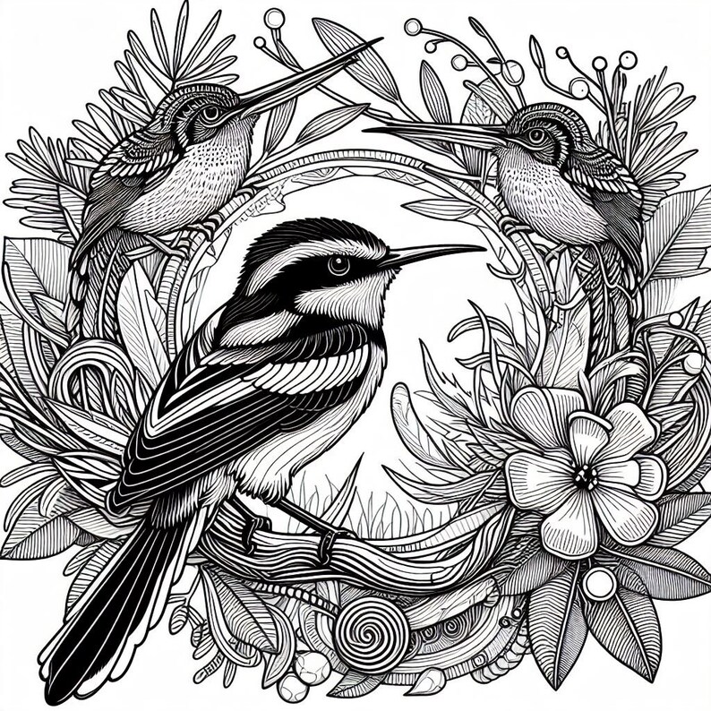 Delightful Small Bird Coloring Pages, Explore Nature's Miniature ...