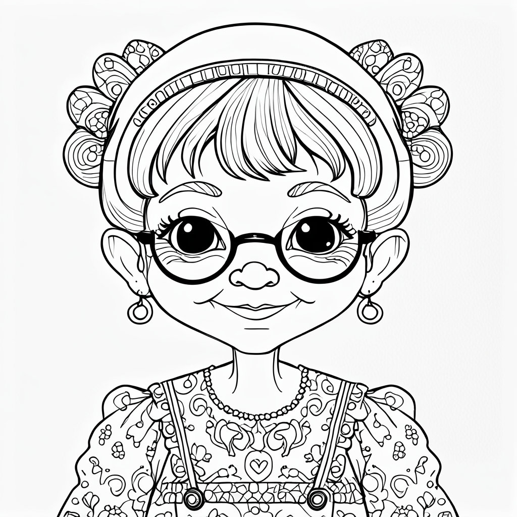 Grandparents' Love, a Coloring Journey, Cherished Moments With Granny ...