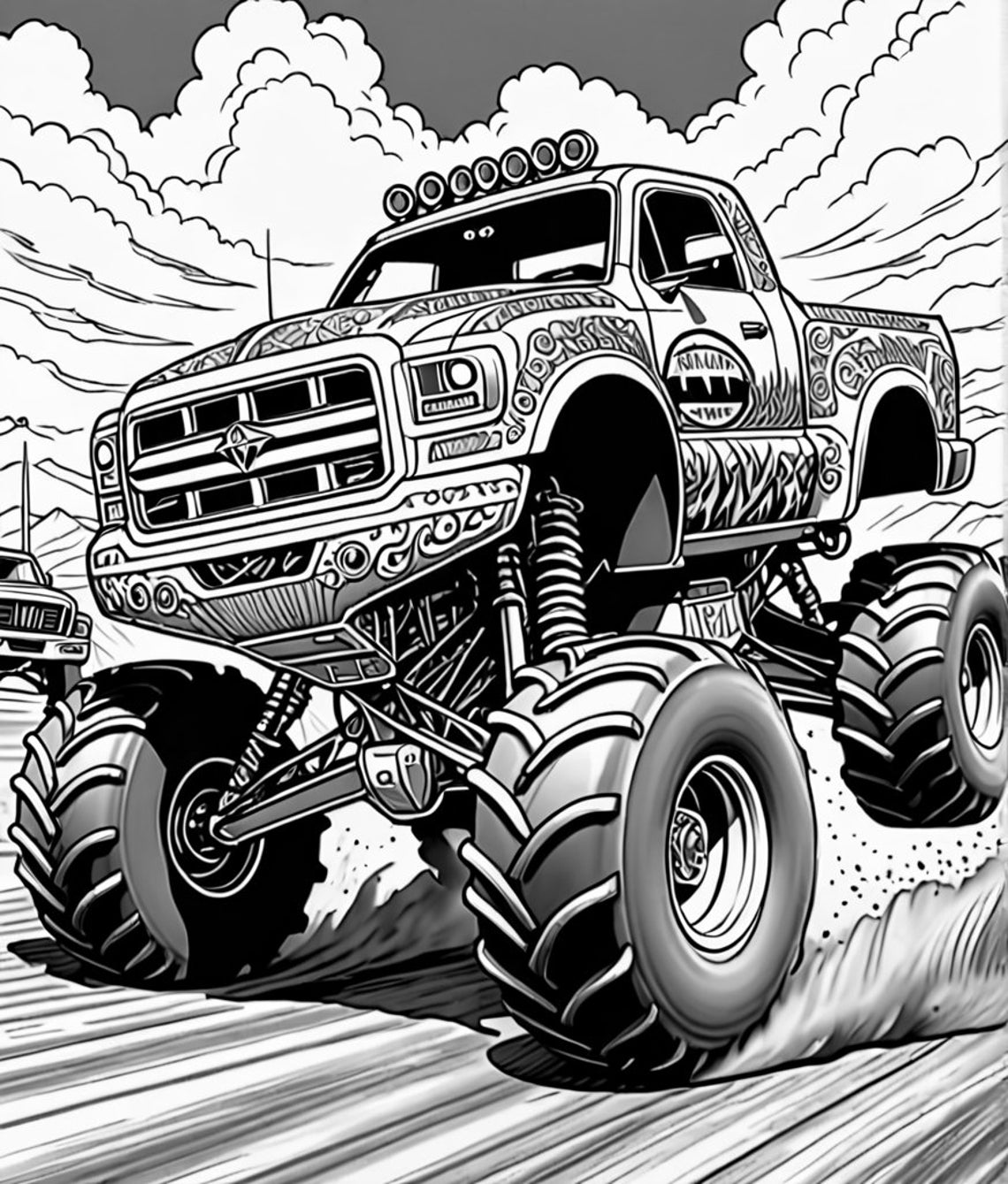 High-octane Monster Truck - Etsy