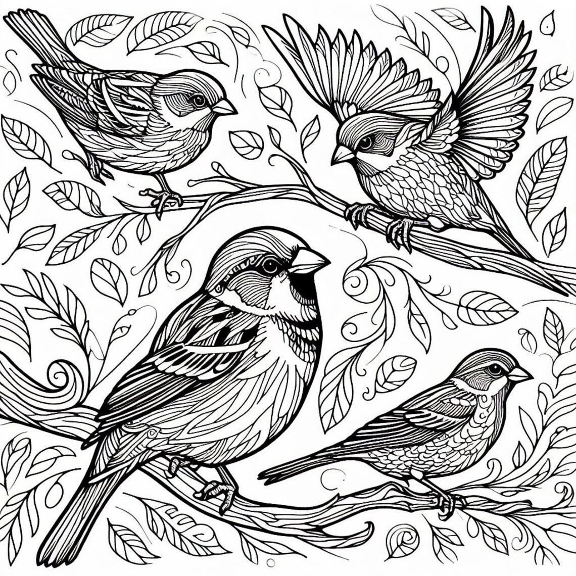 Delightful Small Bird Coloring Pages, Explore Nature's Miniature ...