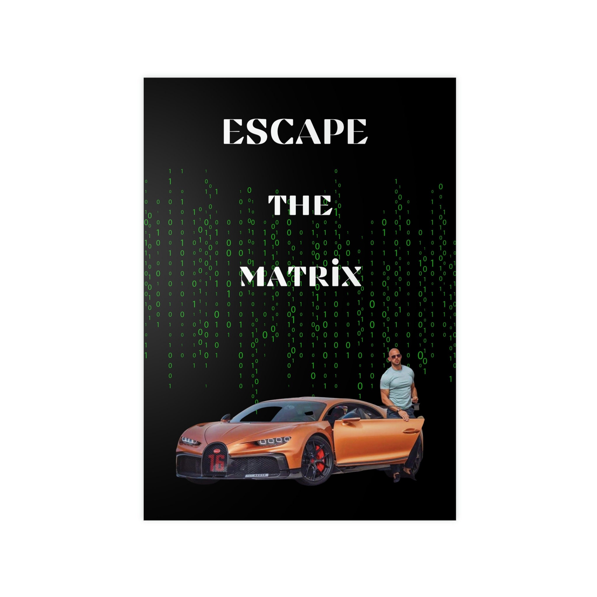 Andrew Tate Poster escape the Matrix Poster Trend - Etsy UK
