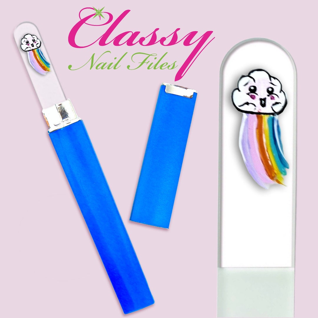 Kawaii Chibi Funny Oops Cloud Farting Rainbow on Clear Quality Crystal ...