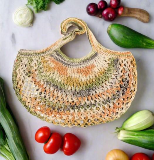 Reuseable Mesh Market Bag, Crochet Bag, Large Bag, Sustainable Market ...