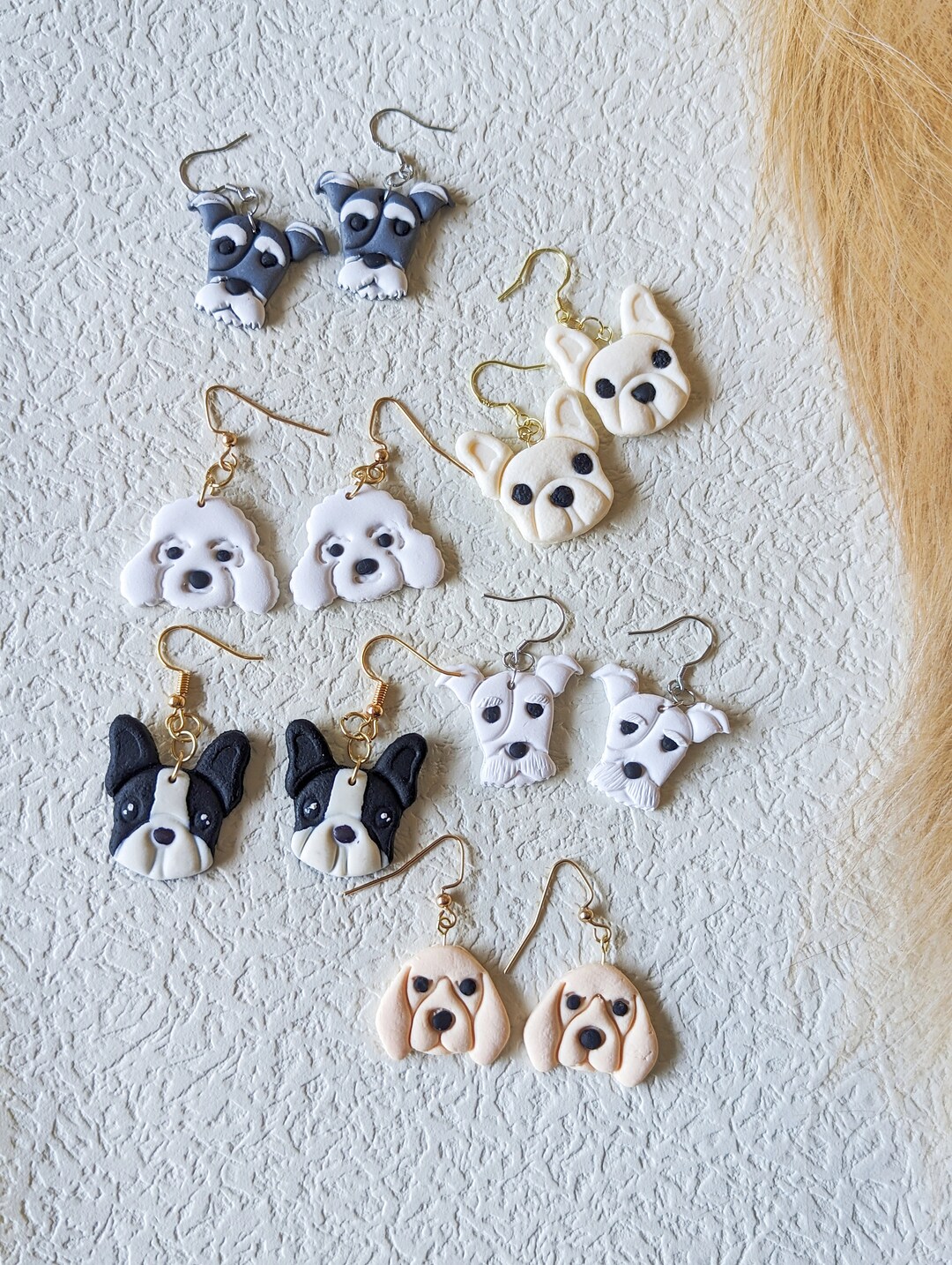 Earrings, French Bulldog, Schnauzer, Boston Terrier, Poodle, Spaniel ...