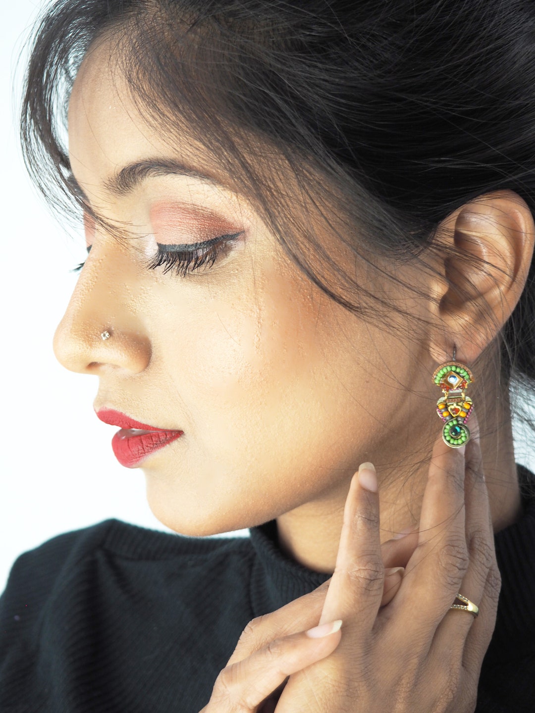 Rare Signed ADAYA Maya Raytan Micro Mosaic Earrings Fast Shipping to N ...
