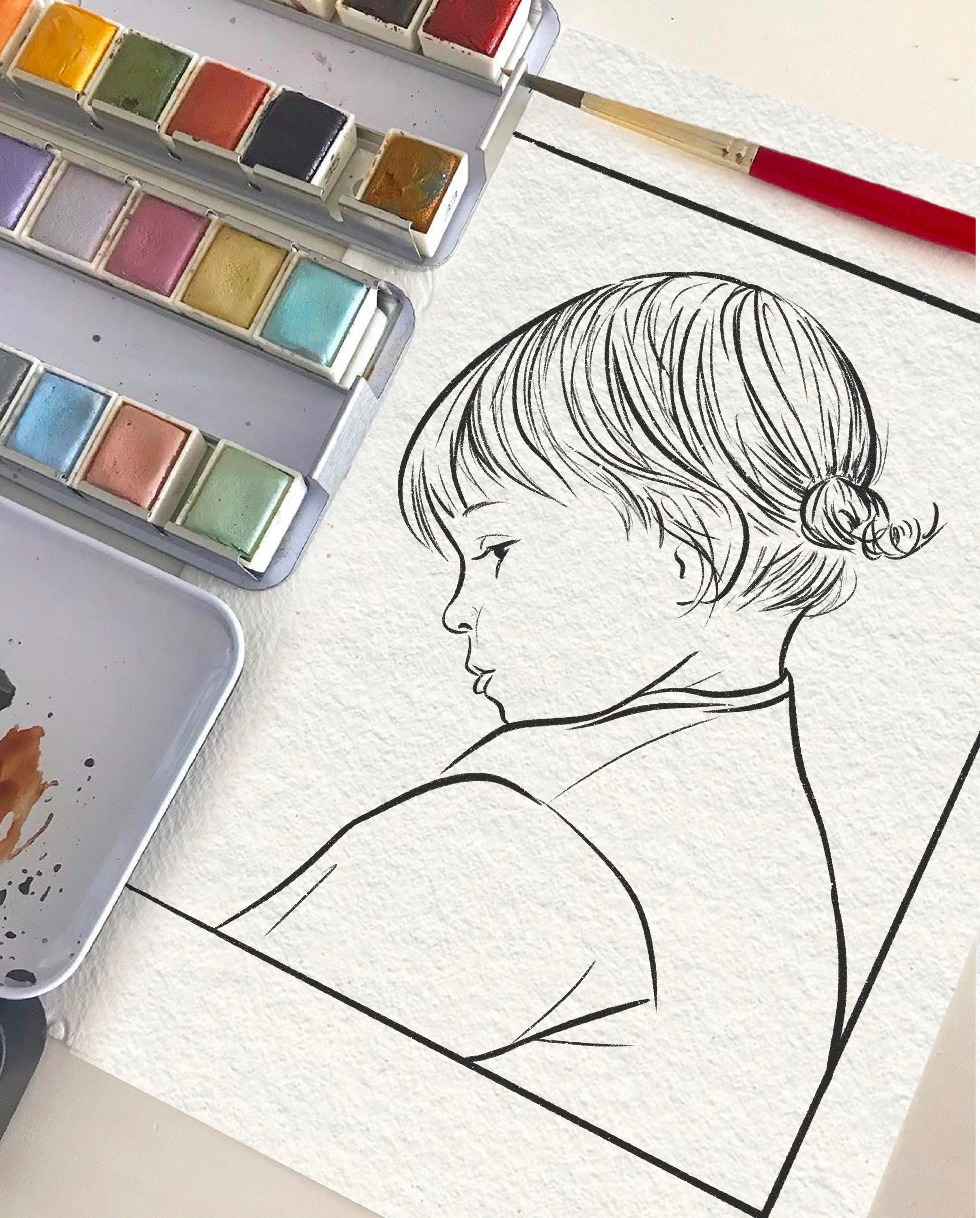 Custom Coloring Page, Personalized Birthday Coloring Sheets For, Kids ...