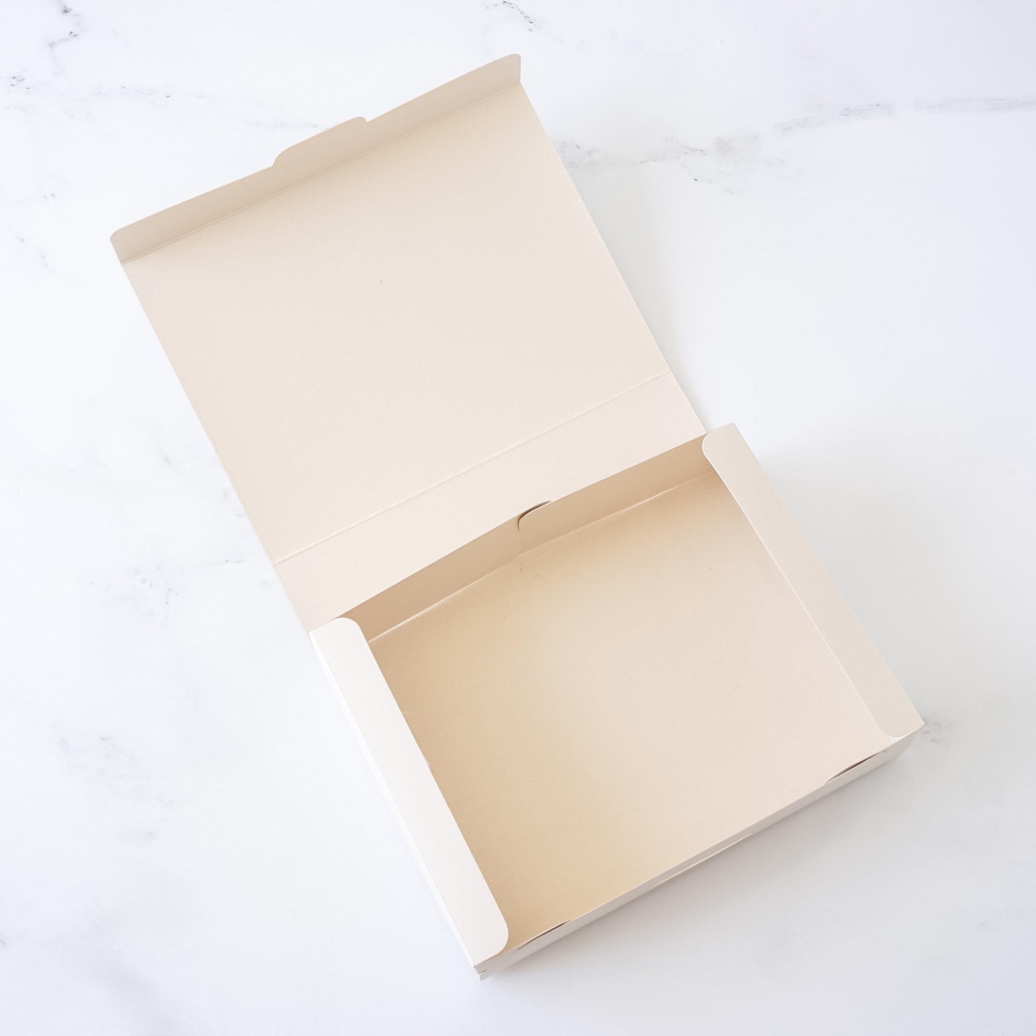 Natural Bakery Box - 2 Sizes | Pack of 5 | Cookie Boxes | Pastry Boxes ...
