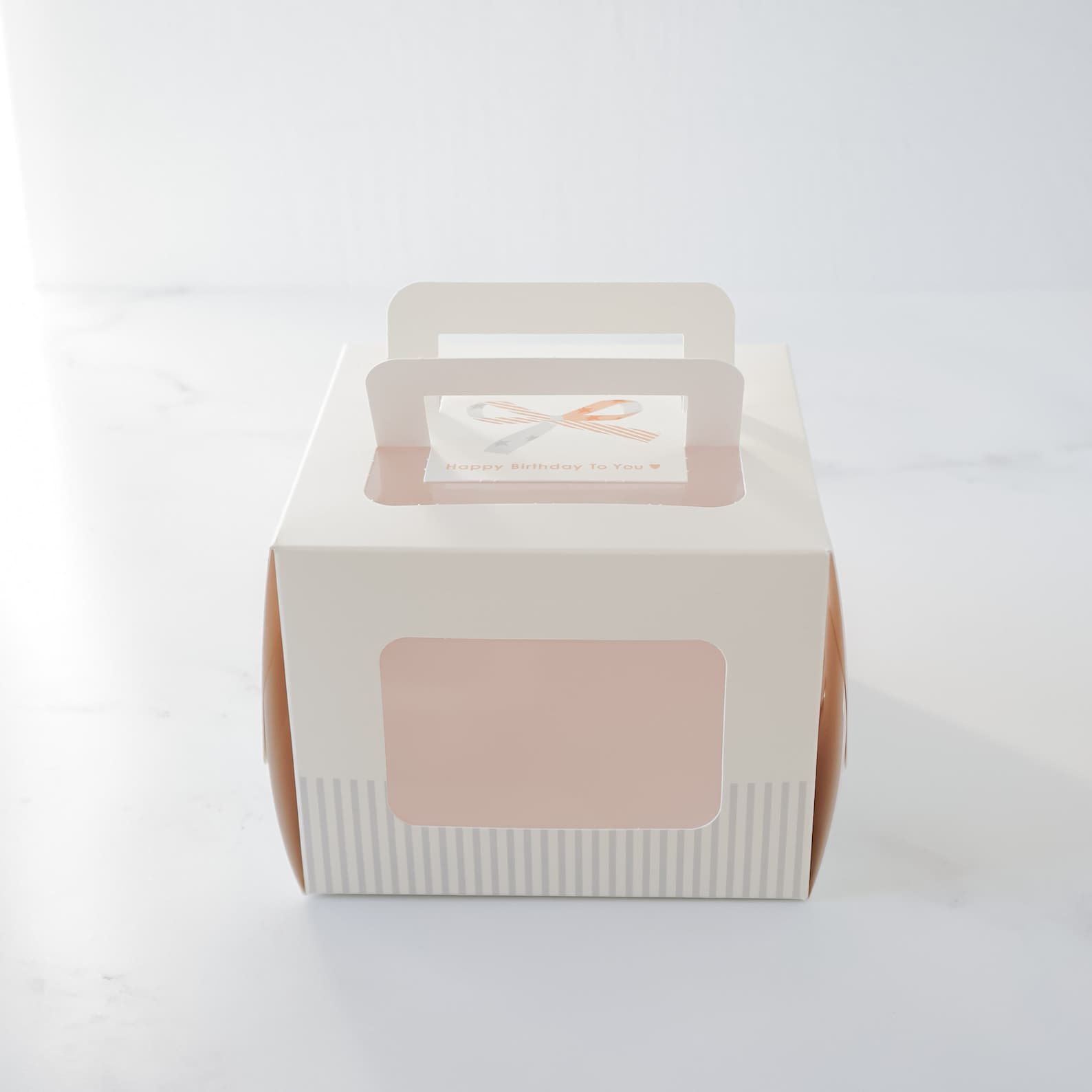 Mini Cake Box With Window Pack of 5 5 1/2 X 5 1/2 X 4 3/8 Cake Box With ...