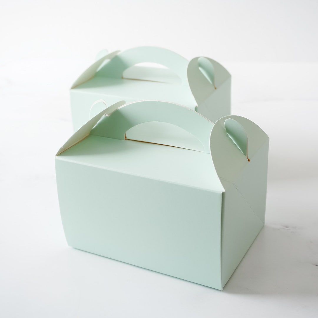 Mint Gable Boxes | Pack of 5 | Cookie Boxes | Pastry Boxes | Bakery ...