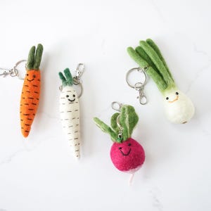 Felt Keychain - Vegetables, Fruits & Breads | Bag Charms | Broccoli ...
