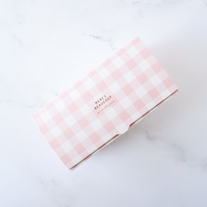 Pink Gingham Cookie Boxes | Pack of 5 | Cookie Boxes | Pastry Boxes ...