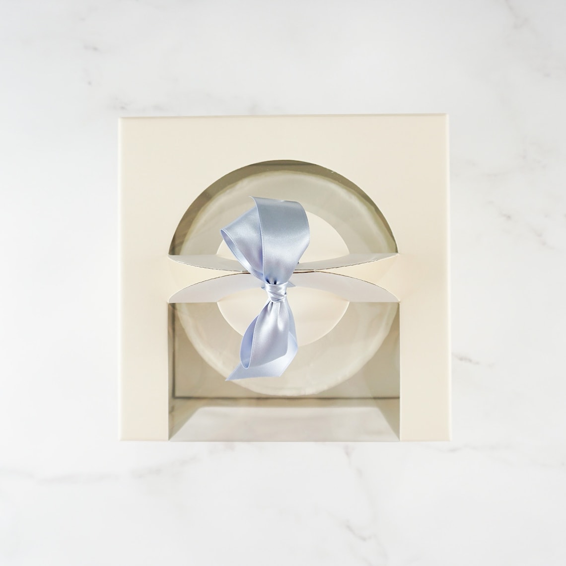 Ivory Cake Box With Window Pack of 5 8 1/4 X 8 1/4 X 6 Cake Boxes With ...