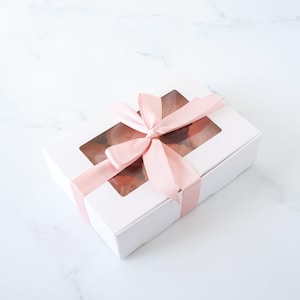 White Cookie Box With Window | Pack of 5 | White Bakery Boxes | Macaron ...