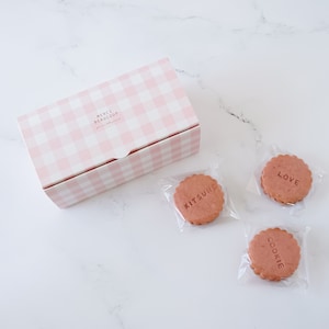 Pink Gingham Cookie Boxes | Pack of 5 | Cookie Boxes | Pastry Boxes ...
