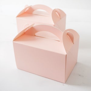 Pink Gable Boxes | Pack of 5 | Cookie Boxes | Pastry Boxes | Bakery ...
