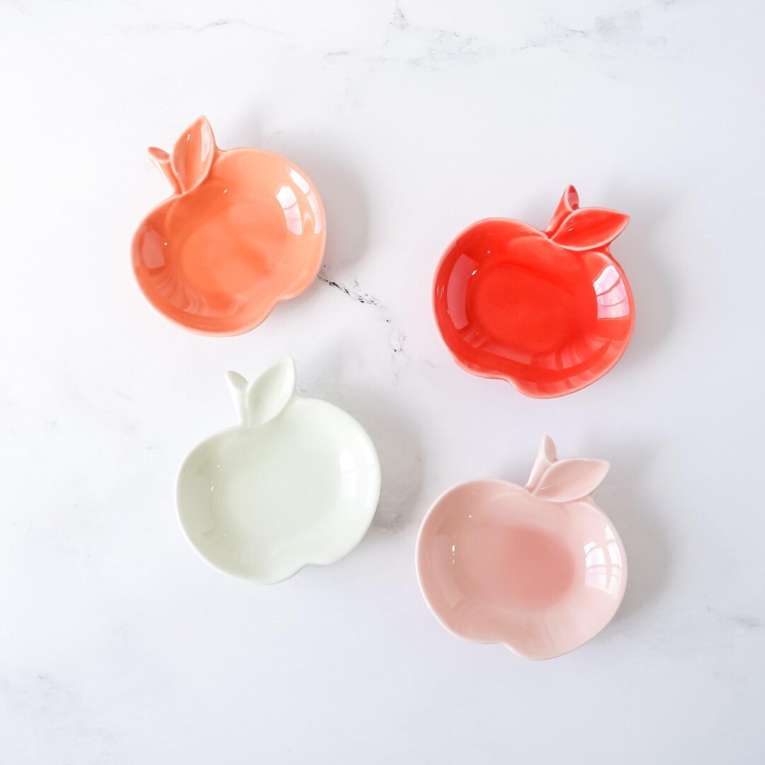Mino Ware Small Apple Plate - 4 Colors | Small Dessert Plate | Side ...