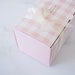 Pink Gingham Cookie Boxes | Pack of 5 | Cookie Boxes | Pastry Boxes ...