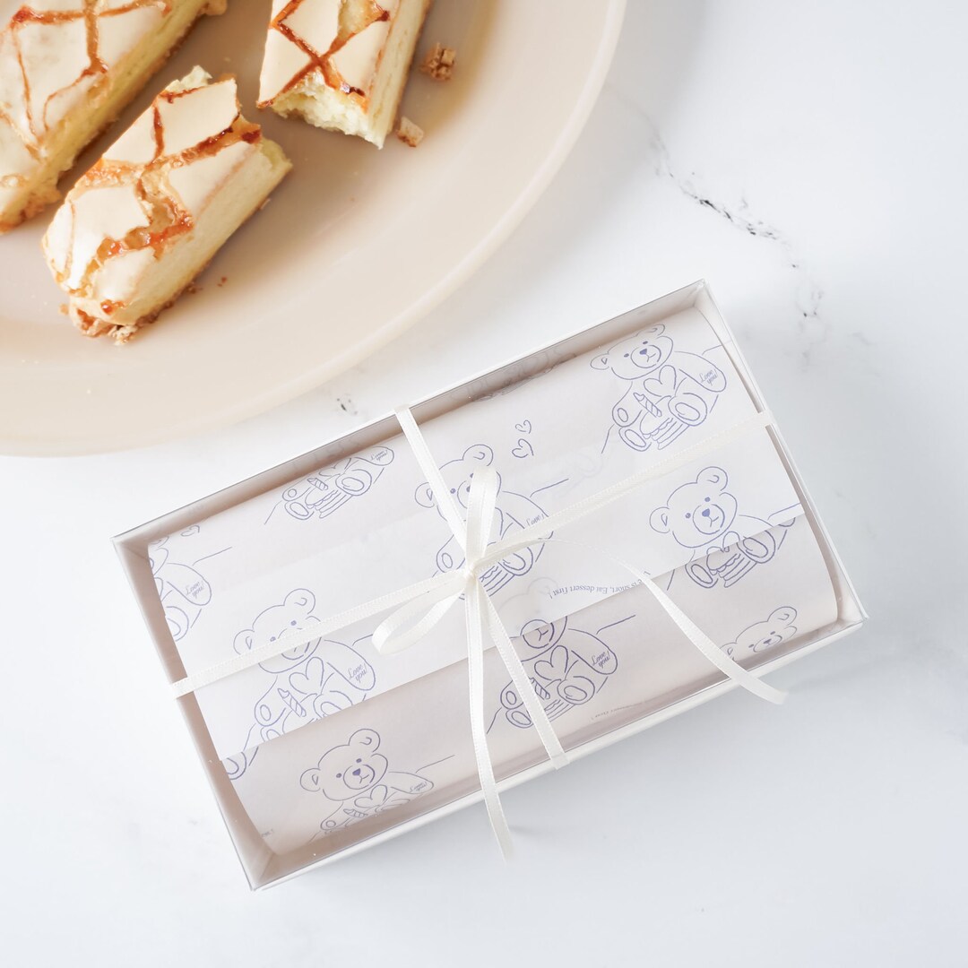 Blue Bear Printed Deli Paper | 25/50 Sheets | 21 Cm X 30 Cm | Food ...