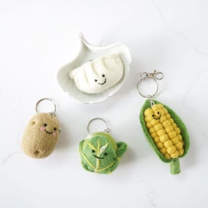 Felt Keychain - Vegetables, Fruits & Breads | Bag Charms | Broccoli ...