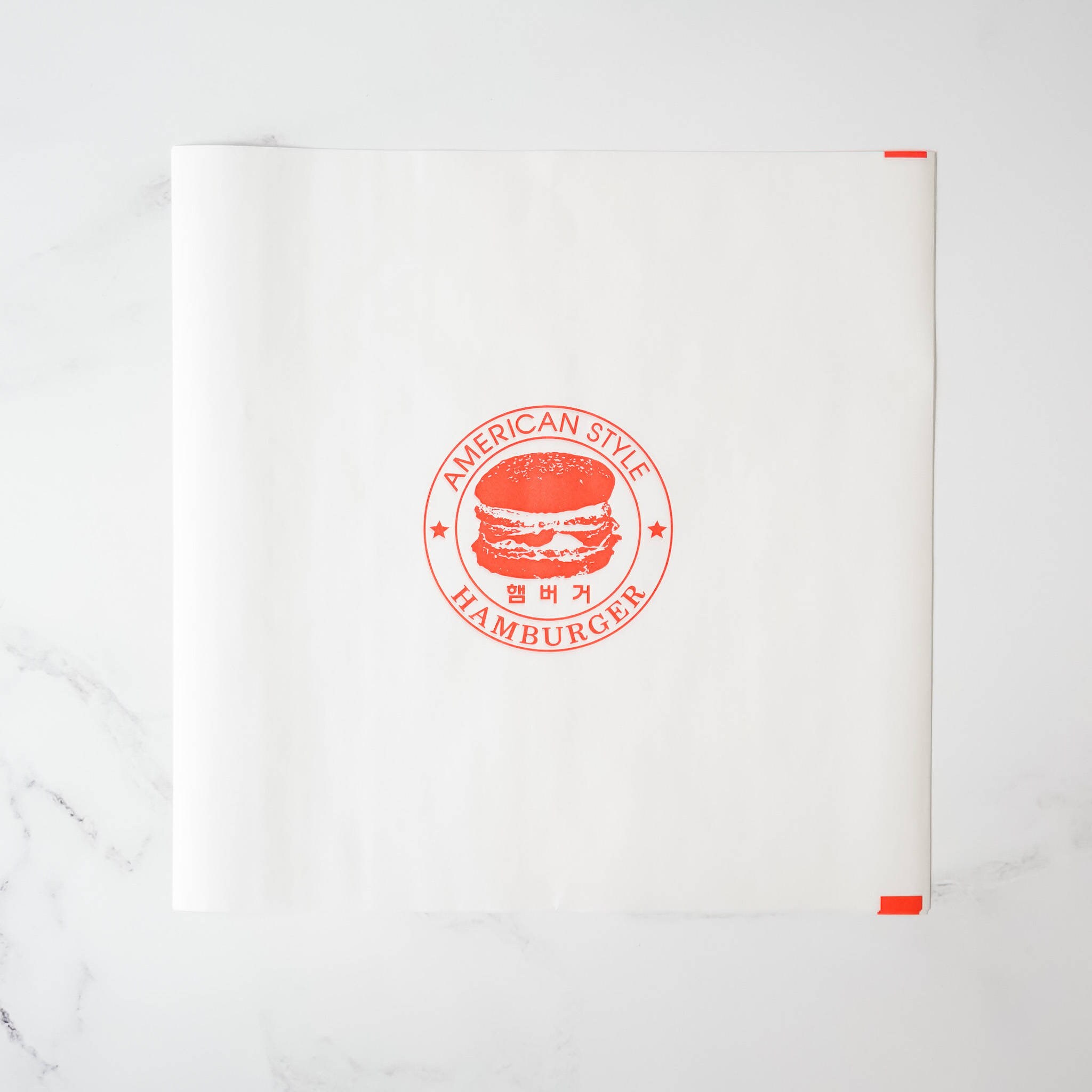 Hamburger Printed Deli Paper 25 Sheets 27cm X 27cm Coated Parchment ...