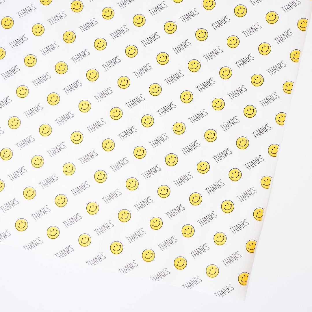 Smile Thanks Deli Paper 25 Sheets 33cm X 33cm Coated Parchment Paper ...