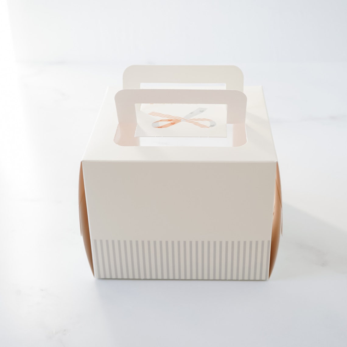 Mini Cake Box With Window Pack of 5 5 1/2 X 5 1/2 X 4 3/8 Cake Box With ...