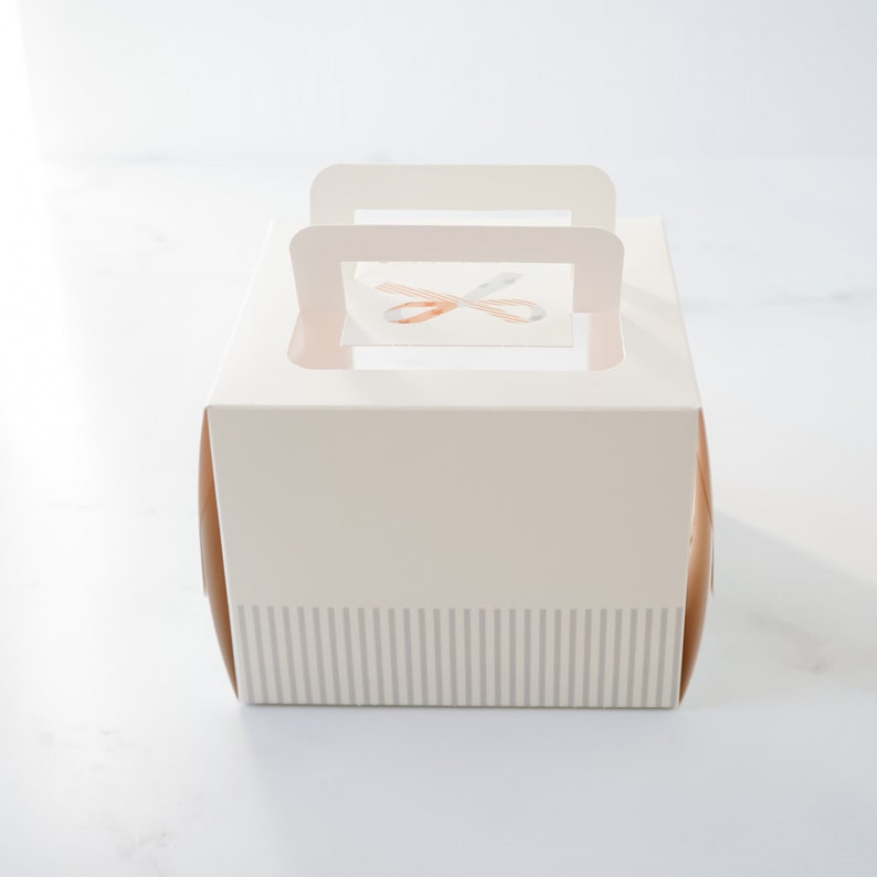 Mini Cake Box With Window | Pack of 5 | 5 1/2" X 5 1/2" X 4 3/8" Cake ...